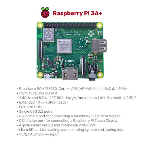 Raspberry Pi 3A+ Official Starter Kit w/Pi 3 Model A Plus Boards, 16GB ...