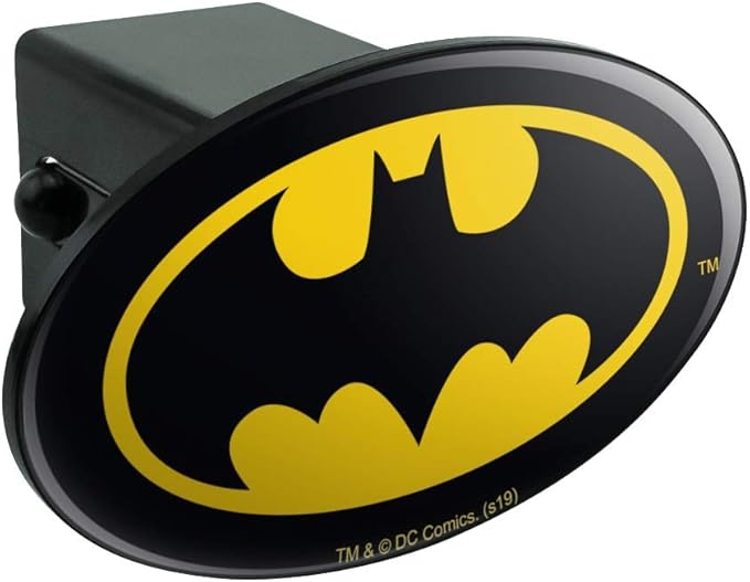Amazon.com: Graphics and More Batman Classic Bat Shield Logo Oval Tow ...