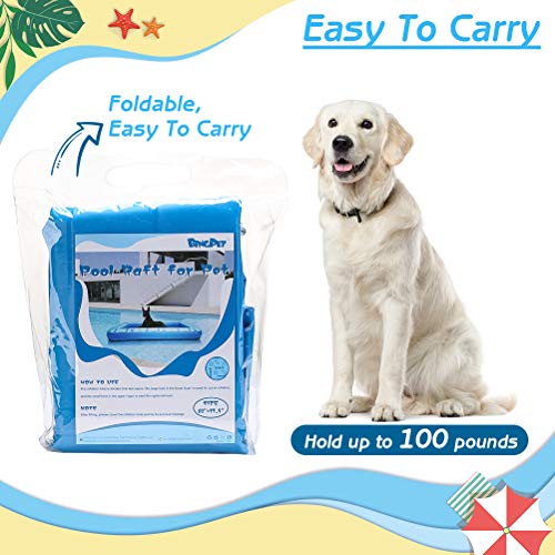 BINGPET Inflatable Dog Pool Float - Dog Raft for Pool and Lake in ...