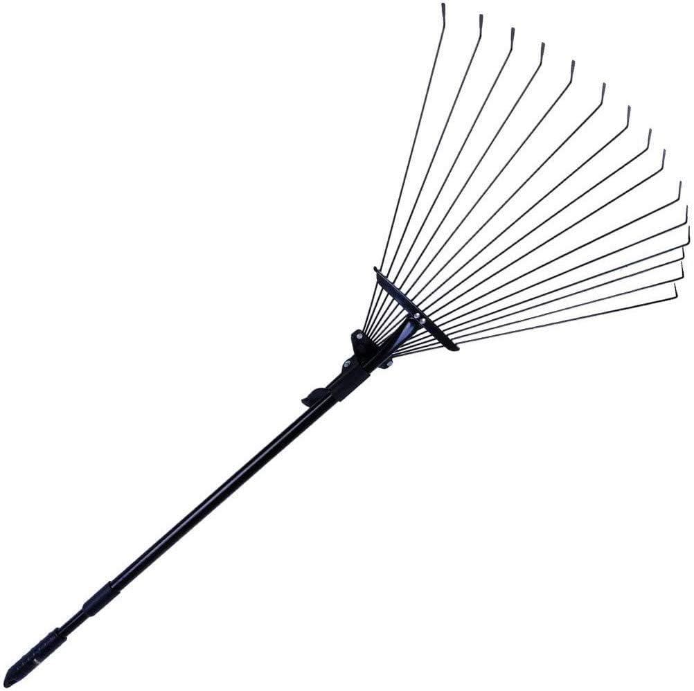 Greenfields Telescopic Metal Adjustable Rake for Quick Cleaning Up of ...
