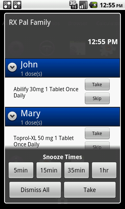 RX Pal Family/Elder Care - Multi Patient Medication Reminders/Alerts ...