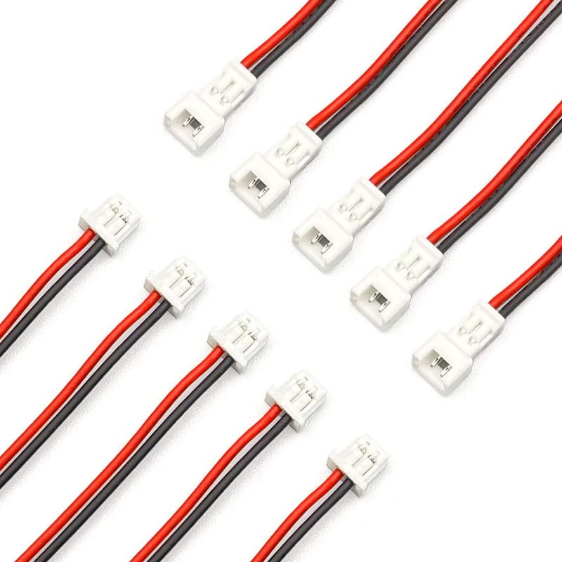 5 Pairs 1.25 mm JST 2 Pin Micro Electrical Male and Female Connector ...