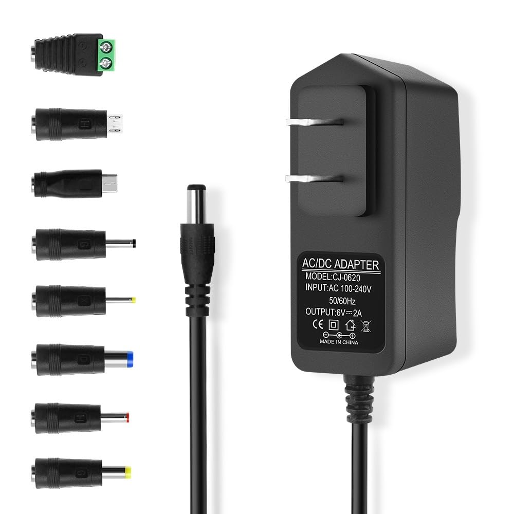 Mua 6V 2A Power Supply Adapter 12W AC Adapter 100-240V 50-60Hz AC Wall ...