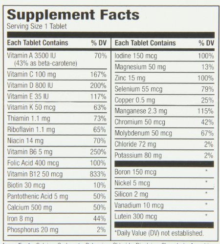 GoodSense Century Mature Women's Multivitamin, 100 Count