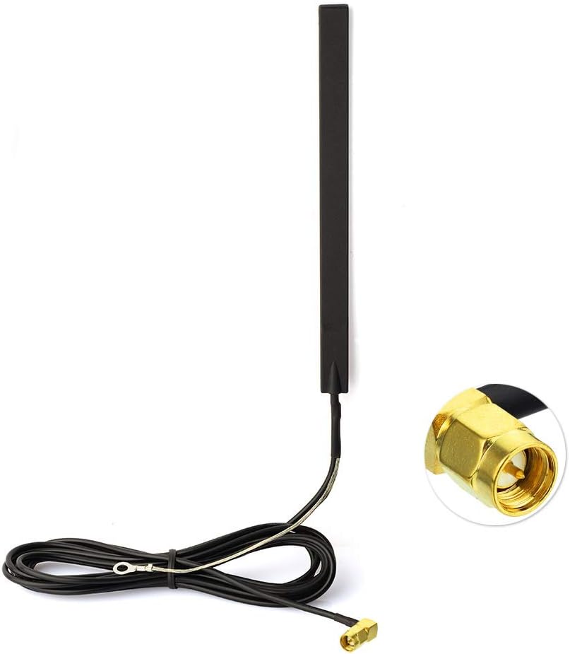 Eightwood Car DAB Aerial DAB+ Antenna SMA Right Angle Plug Connector Re ...