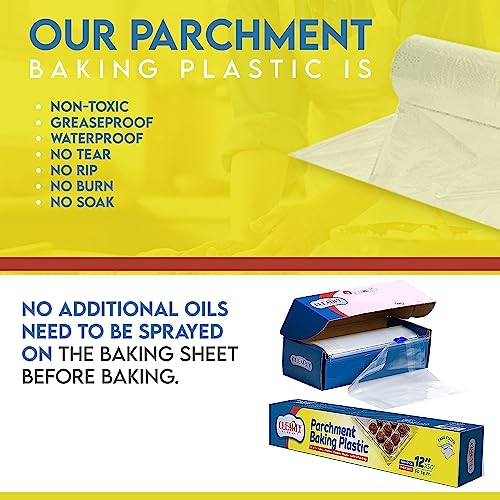 ROLL OF PLASTIC BAKING PARCHMENT SHEETS - NEW - Non Stick Plastic ...