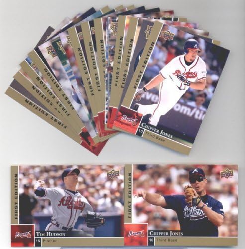 2009 Upper Deck First Edition Baseball Cards Atlanta Braves Team Set (17 Cards !) at Amazon's ...