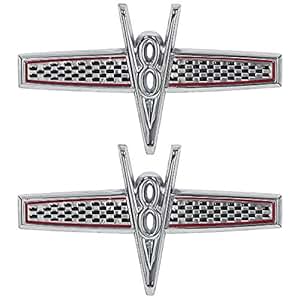 Amazon.com: Front Fender Emblems Left Right Pair 1963-64 Ford Falcon ...