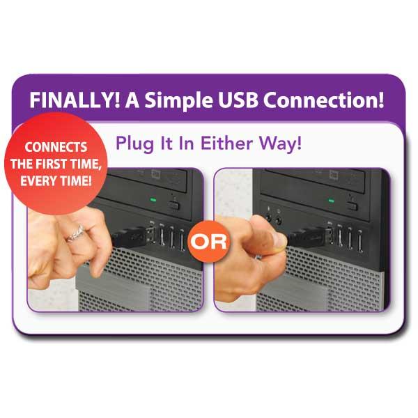 Amazon.com: Tripp Lite Universal Reversible USB 2.0 Hi-Speed Extension ...