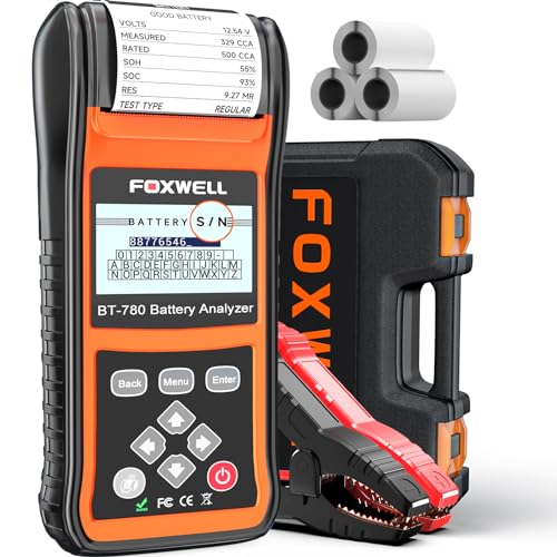 (Upgraded BT705) FOXWELL BT780 Car Battery Tester with Printer ...
