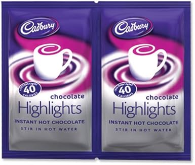 Cadbury Chocolate High Lights Hot Chocolate Powder Sachets Low Calorie ...