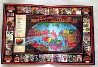 MARVEL SECRET WARS BATTLEWORLD MAP Original Promo Poster SDCC 2015 ...