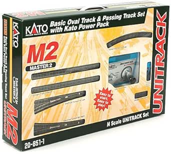 Kato USA Model Train Products M2 UNITRACK Basic Oval and Siding with ...