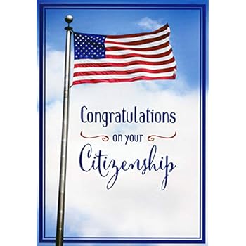 Amazon.com : New Citizenship Congratulations Card : Office Products
