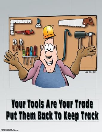 Put Tools Back To Keep Track Tool Safety Poster: Industrial Warning ...