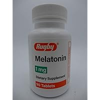 Amazon.com: Rugby Melatonin 1mg 90 Tablets : Health & Household