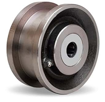 5" Forged Steel Double Flanged Wheel, 4200 lbs Capacity, Roller Bearing ...