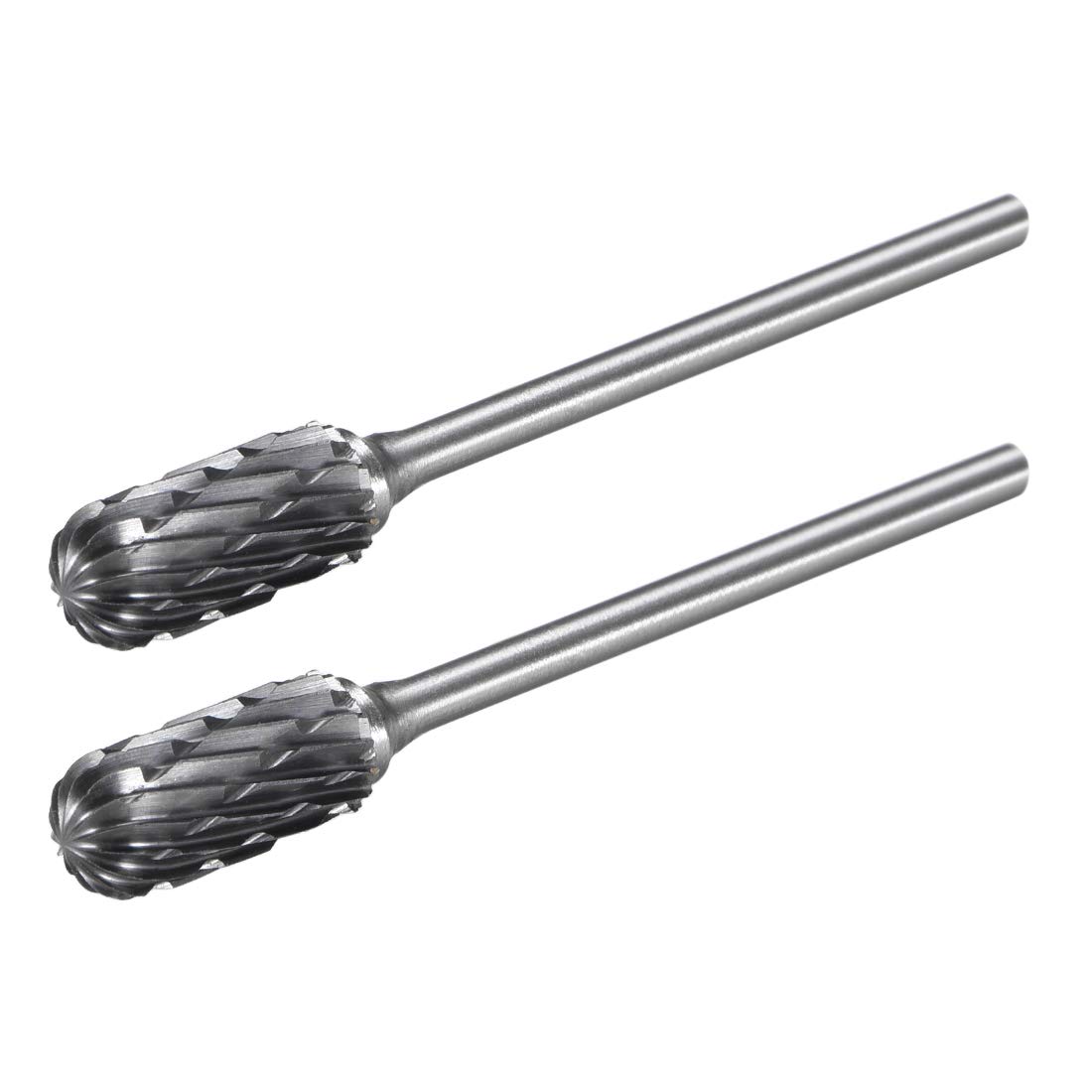 uxcell Carbide Burrs Single Cut Rotary Burrs File Radius Cylinder Shape ...