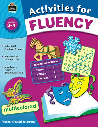 Activities for Fluency, Grade 3-4: Teacher Created Resources Staff ...