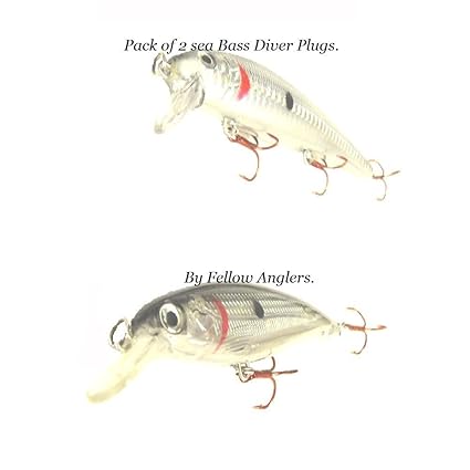 Two Floating Diver Plugs for Sea Bass,Sea bass plugs, Sea Bass Lures ...