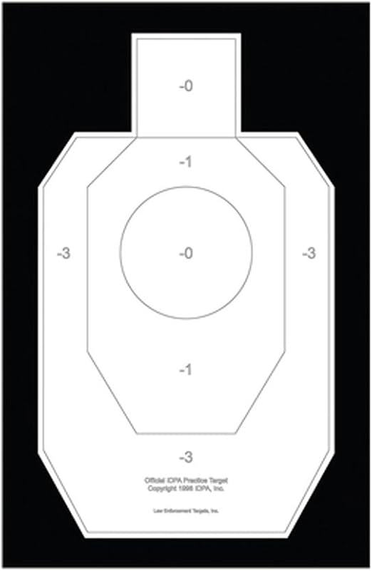 Law Enforcement Targets IDPA-P Official Paper Practice Target 23x35 ...
