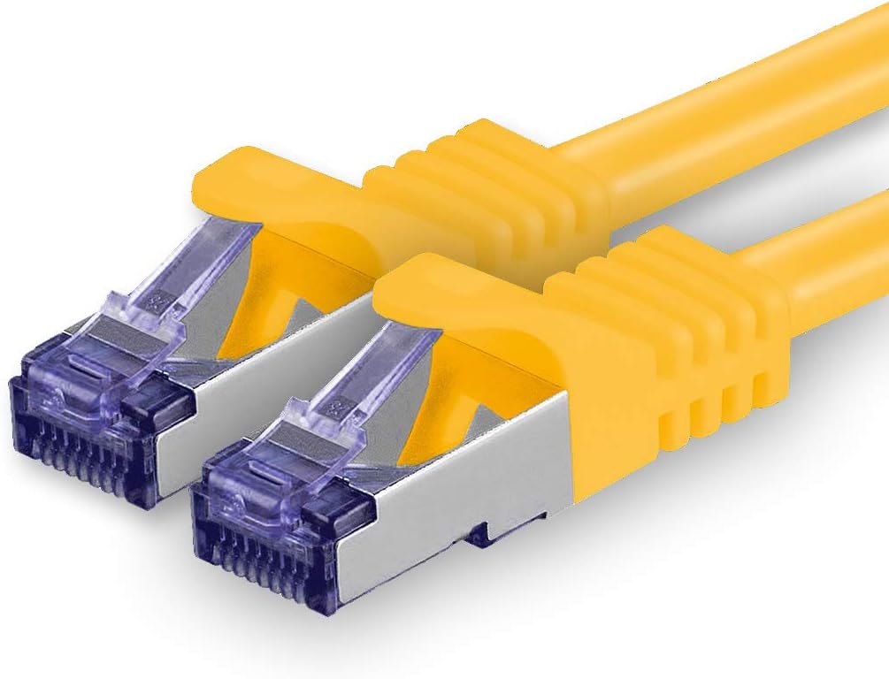 1aTTack Cat.7 Lan ethernet cable 10m – Yellow – Cat7 lan network ...