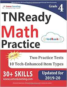TNReady Test Prep: 4th Grade Math Practice Workbook and Full-length ...