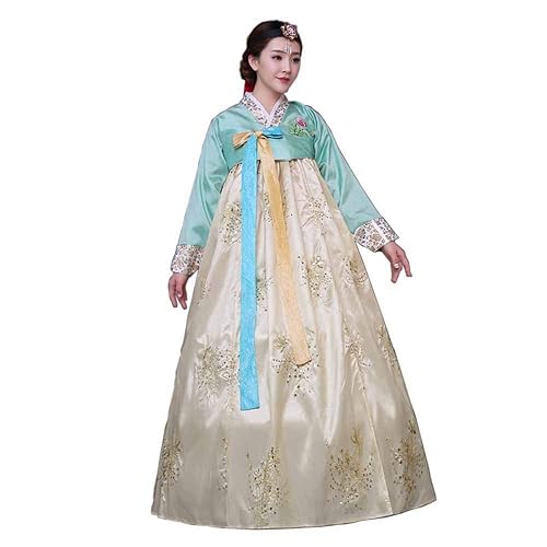 Positive Costume Female Korean Traditional Long Sleeve Classic Hanboks ...