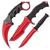 BLACK LEGION Red Fury Triple Knife Set – Includes Metallic Red ...