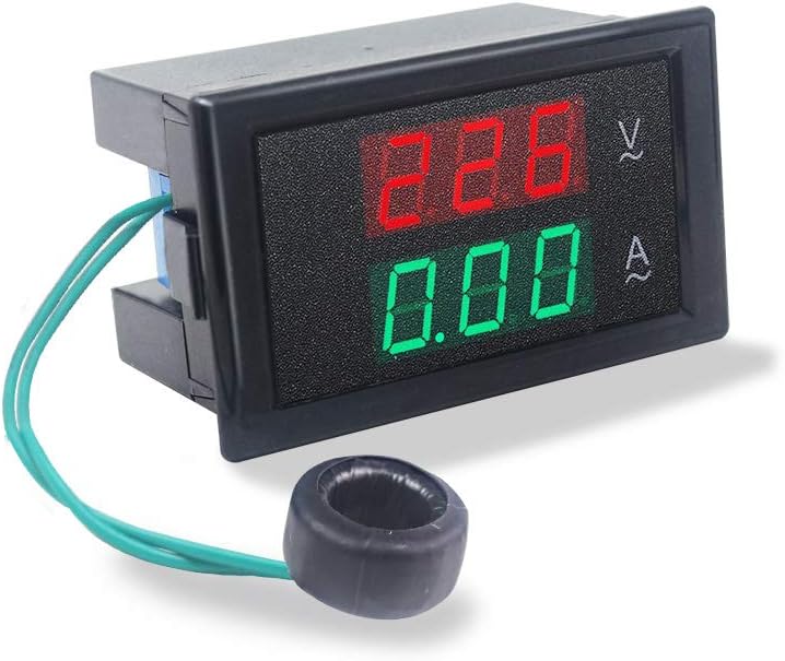 KETOTEK Digital Voltage Current Meter Panel AC 80-300V 100A Voltmeter ...