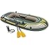 Intex Mariner 4, 4-Person Inflatable Boat Set with Aluminum Oars and ...