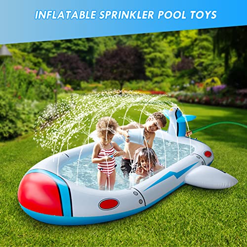 Inflatable Splash Pad Sprinkler Pool for Kids, Toddlers Wading Splash ...