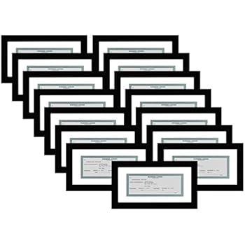 Amazon.com - 5x10 Black Gallery Business License Frame with 3.5x8 Mat ...