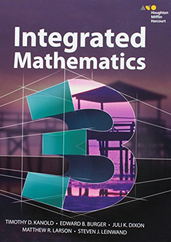 HMH Integrated Math 3: Student Edition 2015: HOUGHTON MIFFLIN HARCOURT ...
