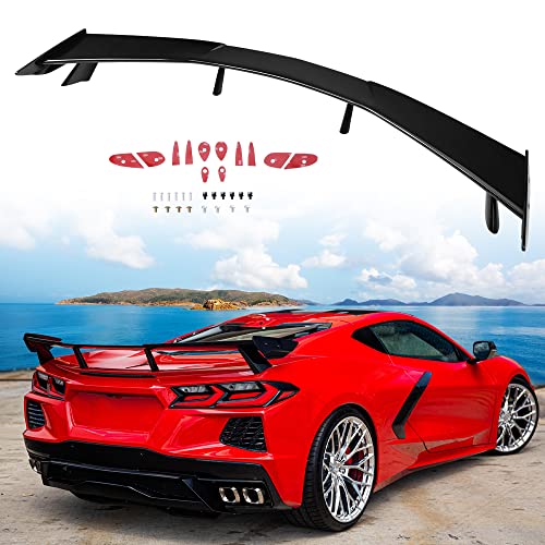 Rear High Wing Spoiler Fit for Chevy Corvette C8 2020 2021 2022 2023 ...
