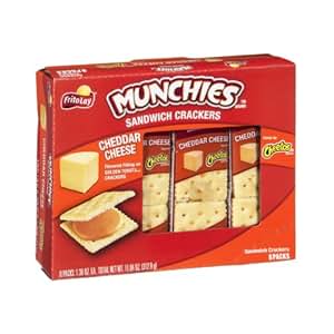 Amazon.com: Munchies Sandwich Crackers Cheddar Cheese on Golden Toast ...