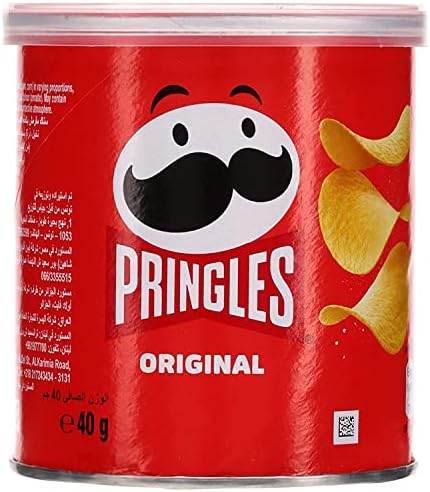 Pringles - Original Flavour Potato Chips - Crunchy Crisps Snacks - Pack ...