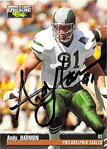 Andy Harmon autographed football card (Philadelphia Eagles) 1995 Pro ...