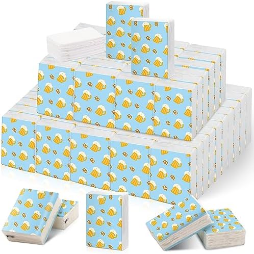 120 Pack Oktoberfest Pocket Tissue Bulk 3 Ply Bavarian Oktoberfest ...