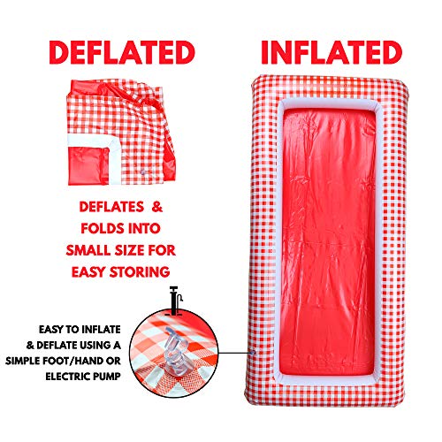 Outdoor Inflatable Buffet Cooler Server – Red and White Blow Up Cooling ...