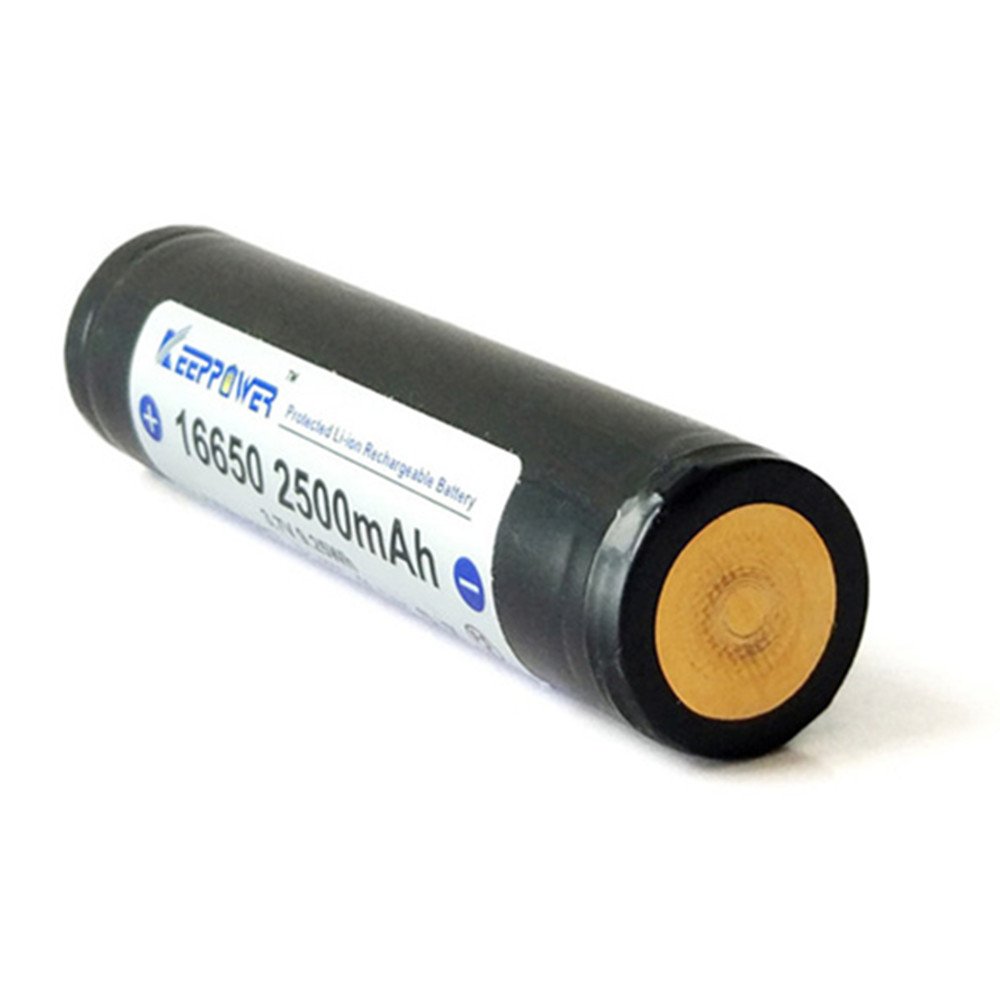 1 Pcs KeepPower 16650 2500mAh 9.25Wh 3.7V Protected Lithium ...
