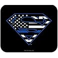 Amazon.com: Superman Thin Blue Line Flag Shield Logo Low Profile Thin ...