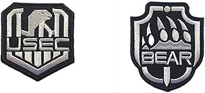 Amazon.com: 2 Pieces Escape from Tarkov Bear & USEC Patch Military Hook ...