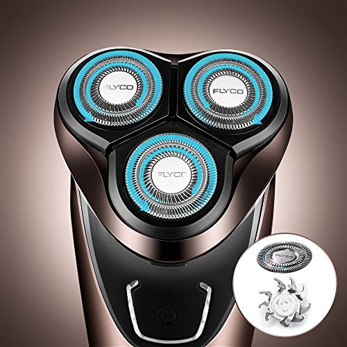 FLYCO Electric Razor for Men, Wet & Dry Waterproof FS391US, 3D Rotary Electric Shavers ...