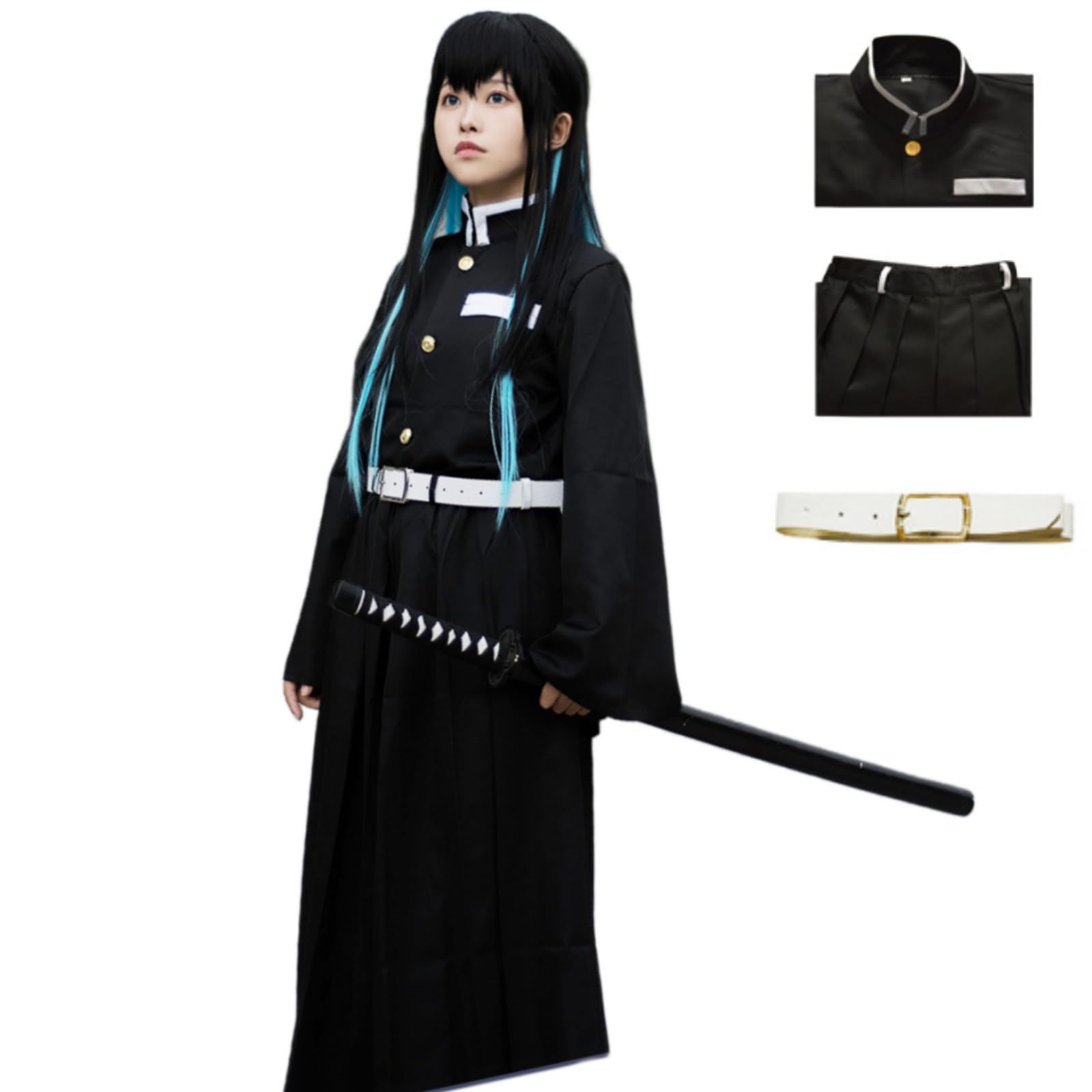 Mua ToouYoor Anime Costume Cosplay Black Kimono Suit Outfit Uniform ...