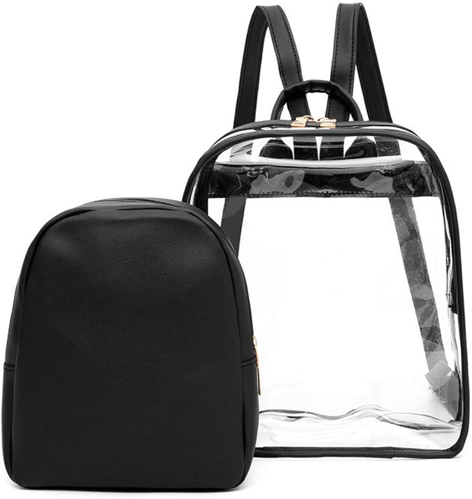 Clear Plastic See Through Transparent Backpacks Women Waterproof School ...