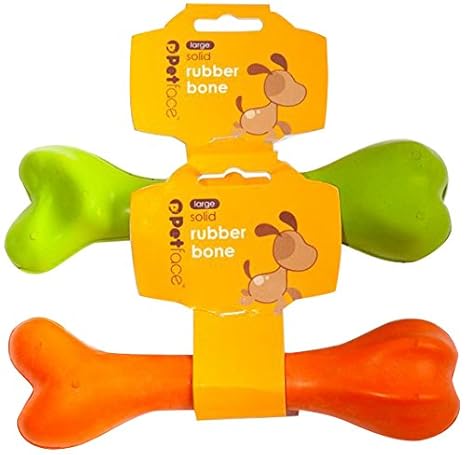 Petface Solid Rubber Bone Dog Toy, 20 cm: Amazon.co.uk: Pet Supplies