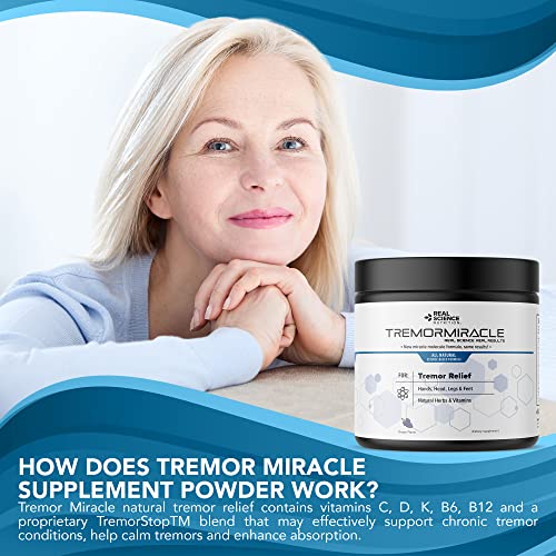 Real Science Nutrition Tremor Miracle - Essential Tremor Herbal Supplement Powder For Hands ...