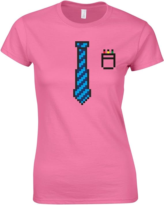 8 Bit Shirt, Ladies Printed T-Shirt: Amazon.co.uk: Clothing