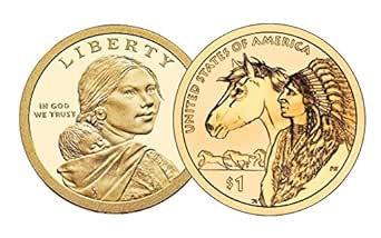 2012 P, D Native American (Sacagawea/Golden) Dollar 2 Coin Set ...
